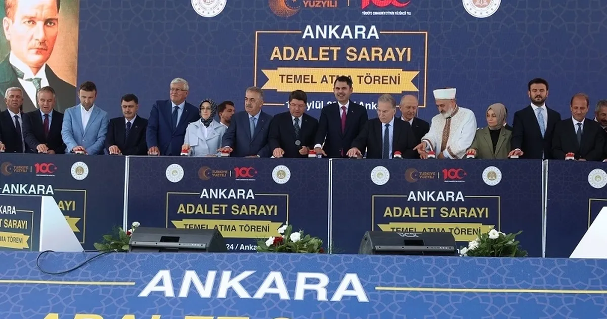 Yeni Ankara Adalet Sarayı'nın temeli atıldı - GÜNEYBURSA